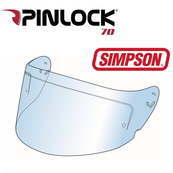 Simpson Speed Motorcycle Helmet Visor: Superb Clarity & Vision