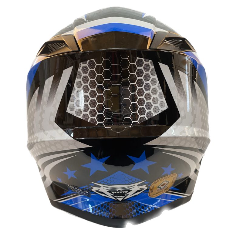 Wulfsport Iconic Off-Road Motocross Helmet Blue: Stylish Safety