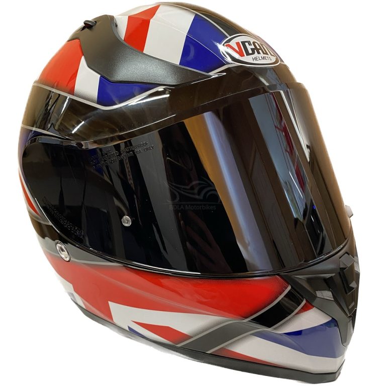 Vcan H128 Union Jack Motorcycle Helmet: Safe Riding Gear