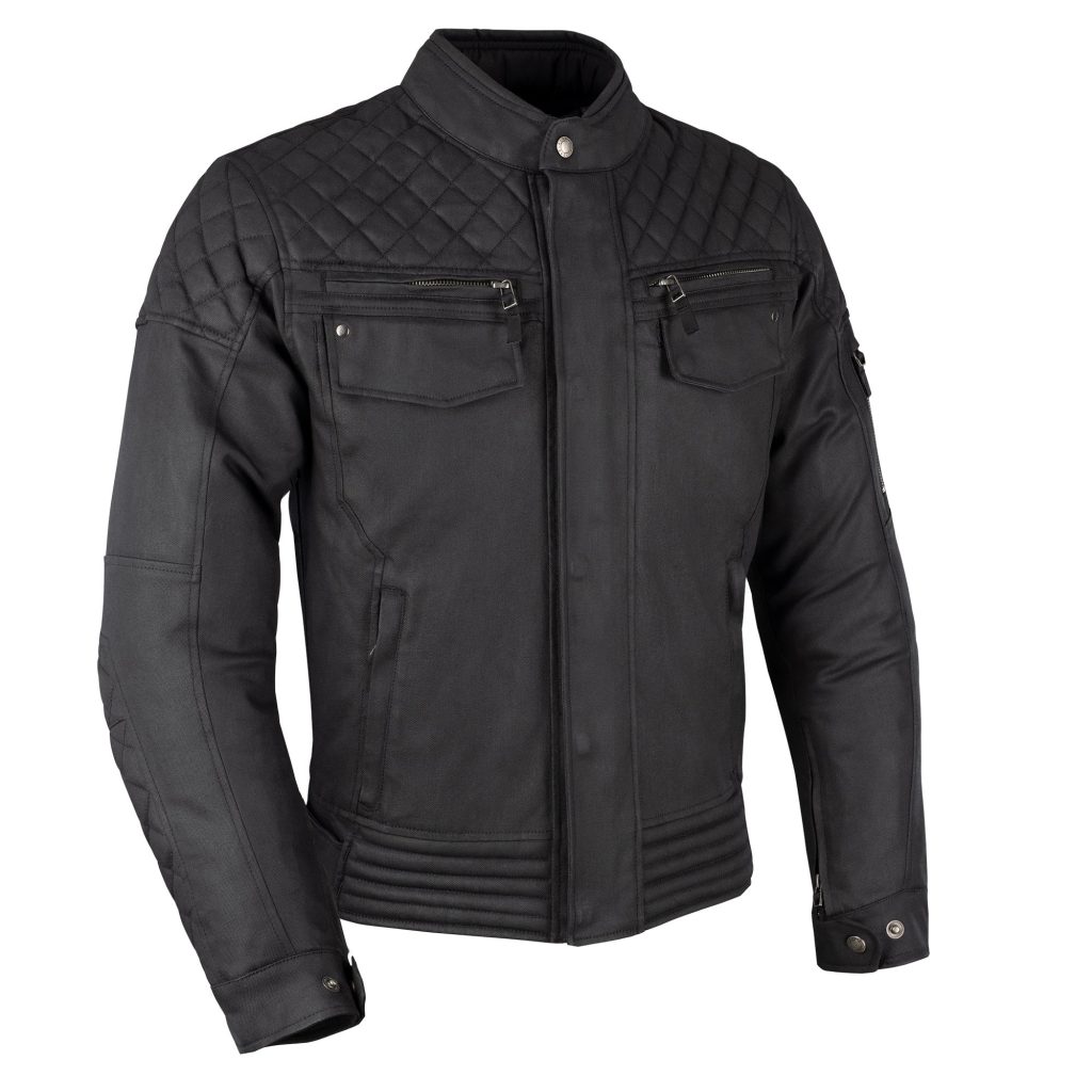 Oxford Hardwick Wax Motorcycle Jacket Black: Classic Style
