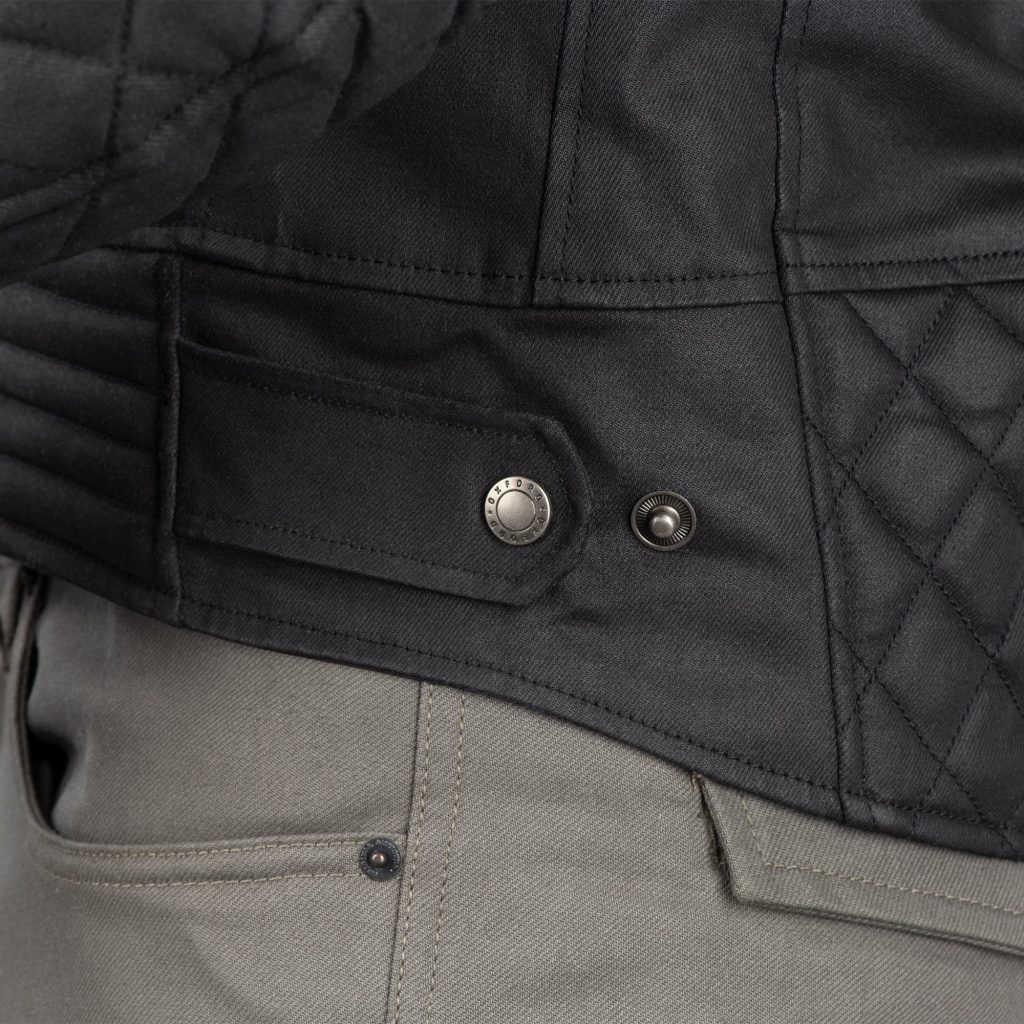 Oxford Hardwick Wax Motorcycle Jacket Black: Classic Style