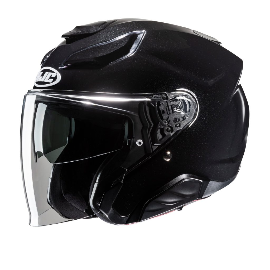 HJC F31 Plain Motorcycle Helmet Black: Premium Rider Protection