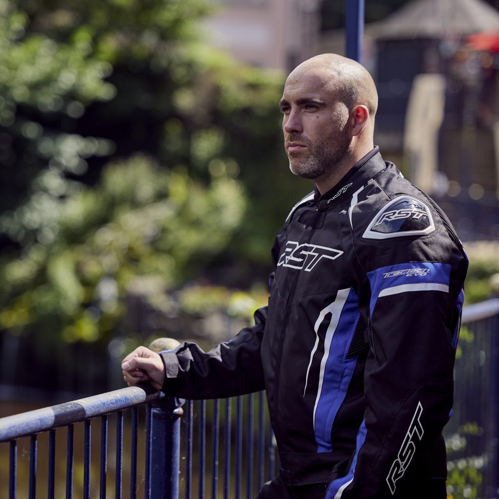 RST Tractech Evo 5 Motorcycle Jacket Blue: High Performance