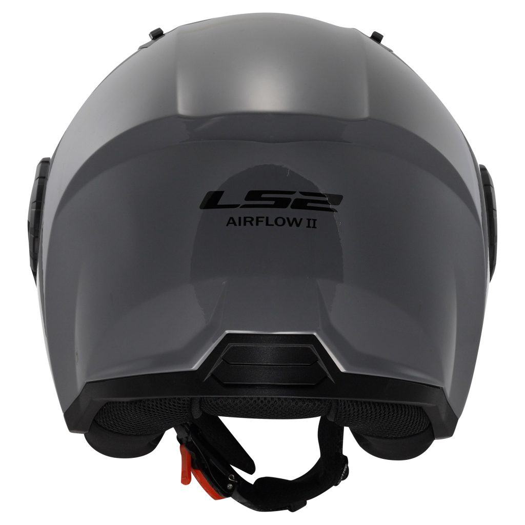 LS2 OF616 Airflow II Plain Motorcycle Helmet Grey: Open Face