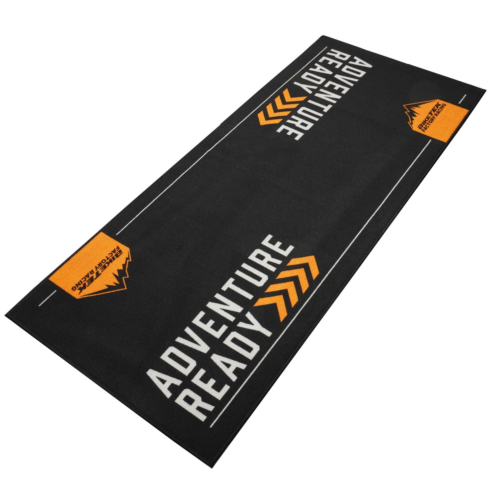 BikeTek Adventure Series Motorcycle Garage Mat Orange