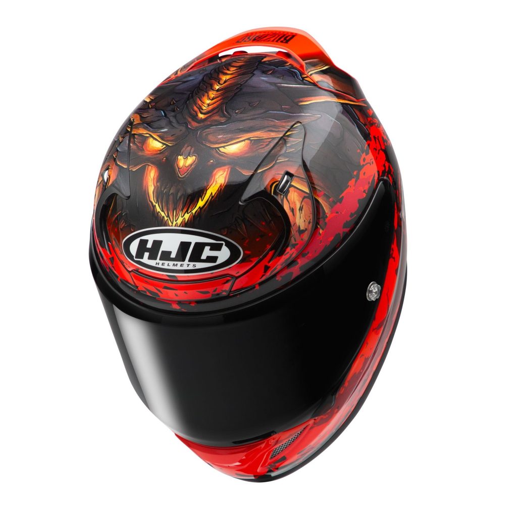 HJC RPHA 12 Blizzard Diablo Motorcycle Helmet Red