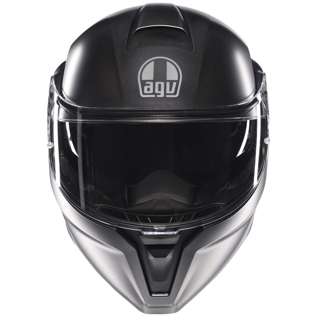 AGV Street Modular Plain Motorcycle Helmet Grey: Flip Up Riding