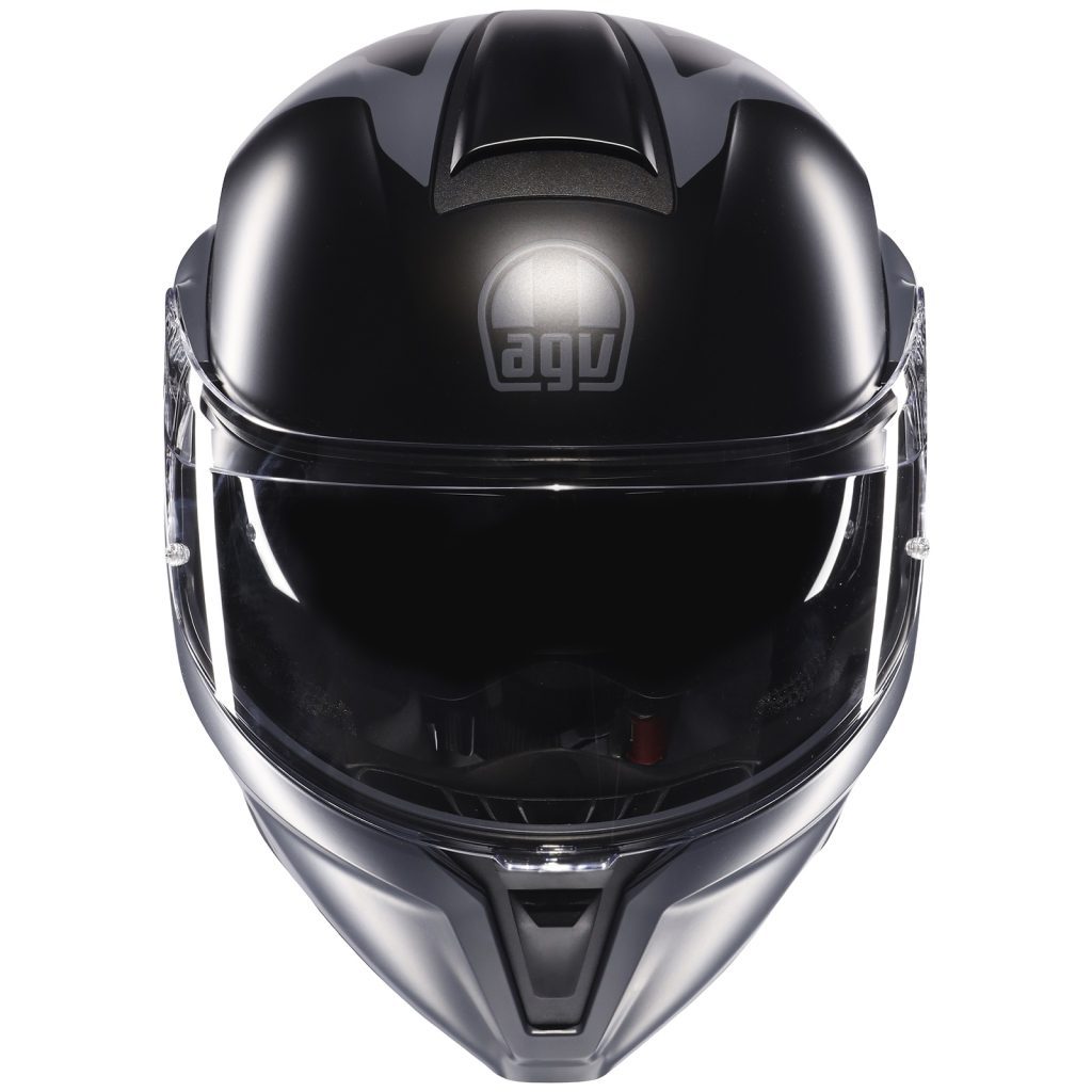 AGV Street Modular Resia Motorcycle Helmet Black: Flip Up Riding