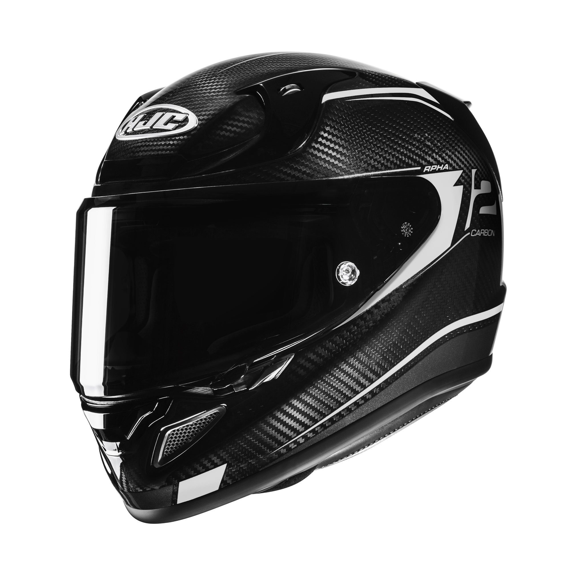 HJC RPHA 12 Carbon Keres Motorcycle Helmet - Black