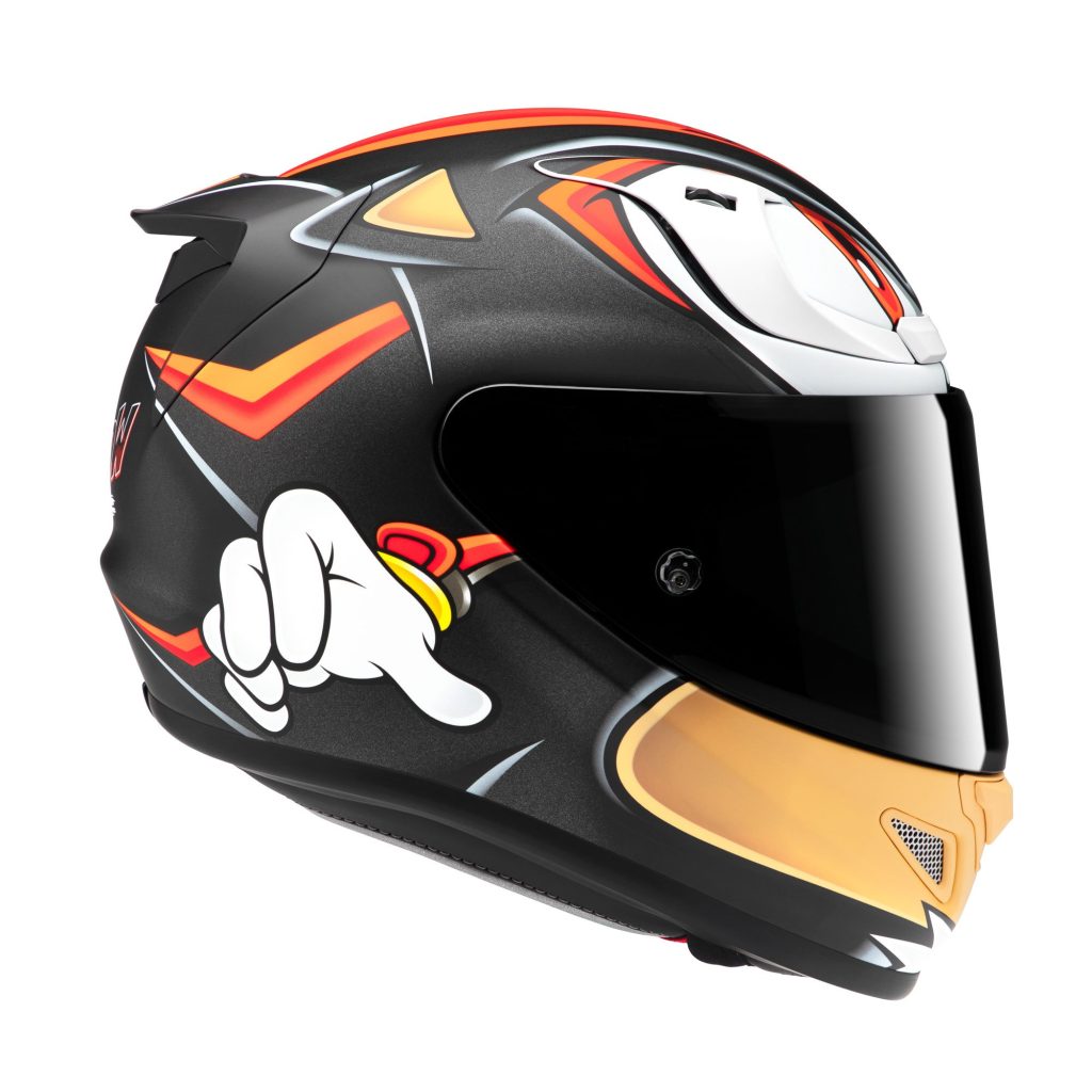 HJC RPHA 12 Shadow The Hedgehog Motorcycle helmet- Red