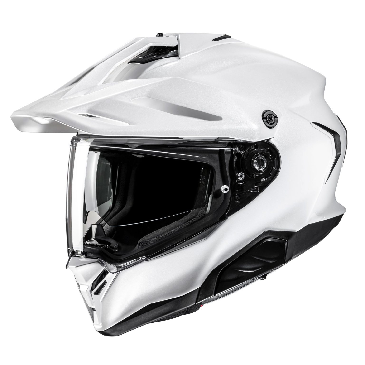 HJC RPHA 60 Plain Motorcycle Helmet White: Dual Sport Riding