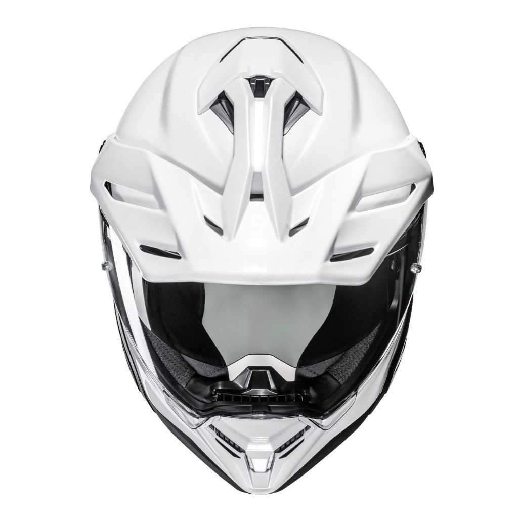 HJC RPHA 60 Plain Motorcycle Helmet White: Dual Sport Riding