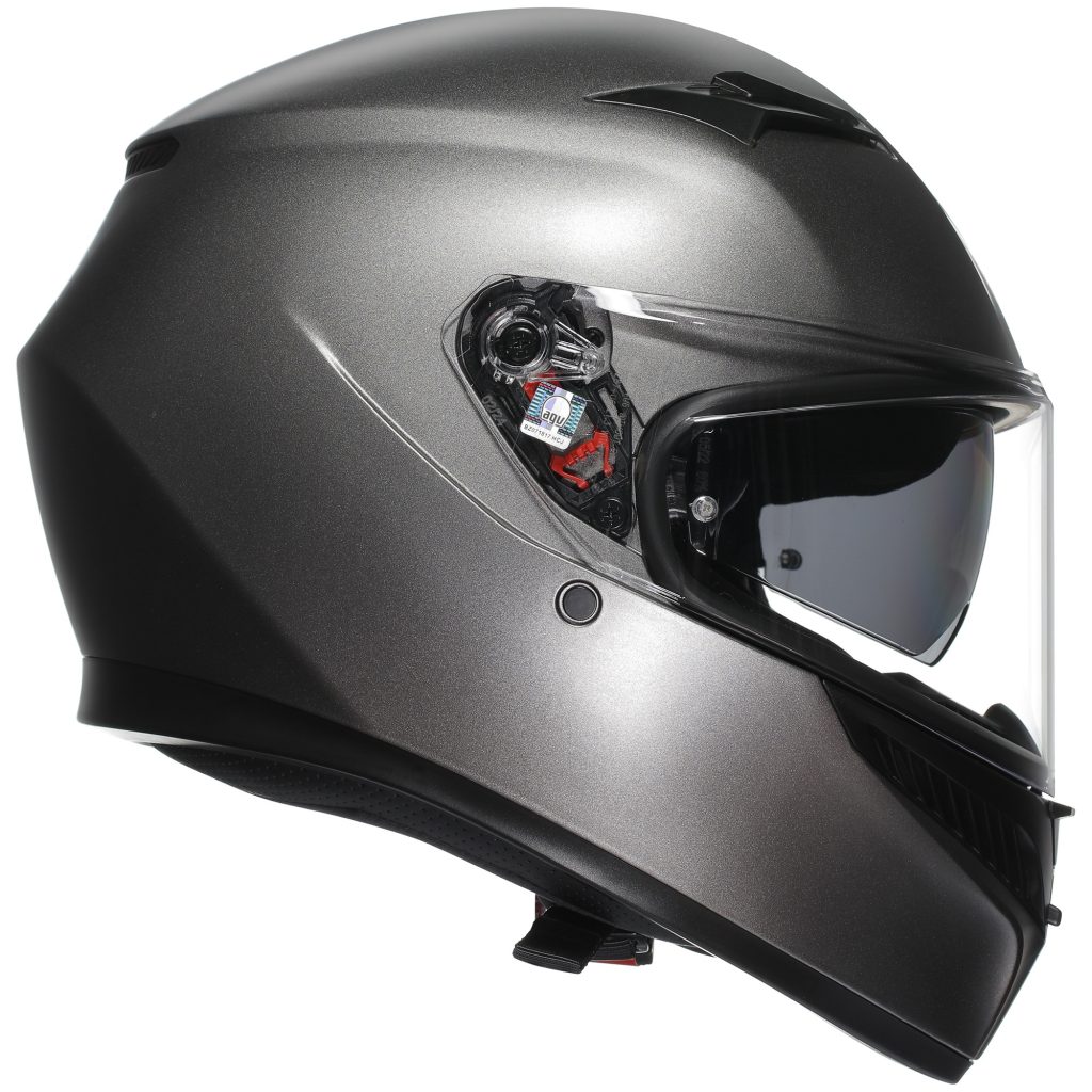 AGV K3 Plain Motorcycle Helmet - Luna Grey