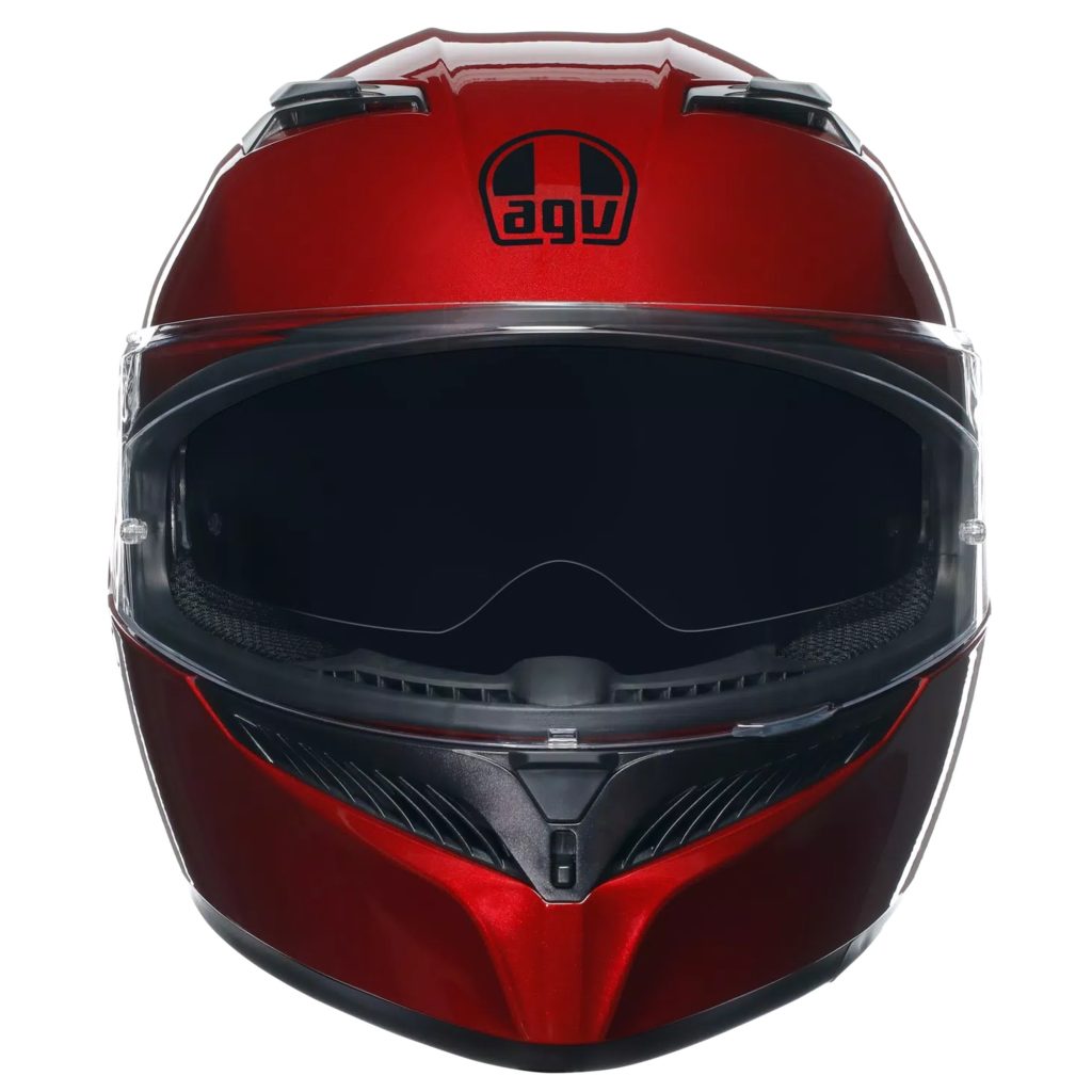 AGV K3 Plain Motorcycle Helmet - Red