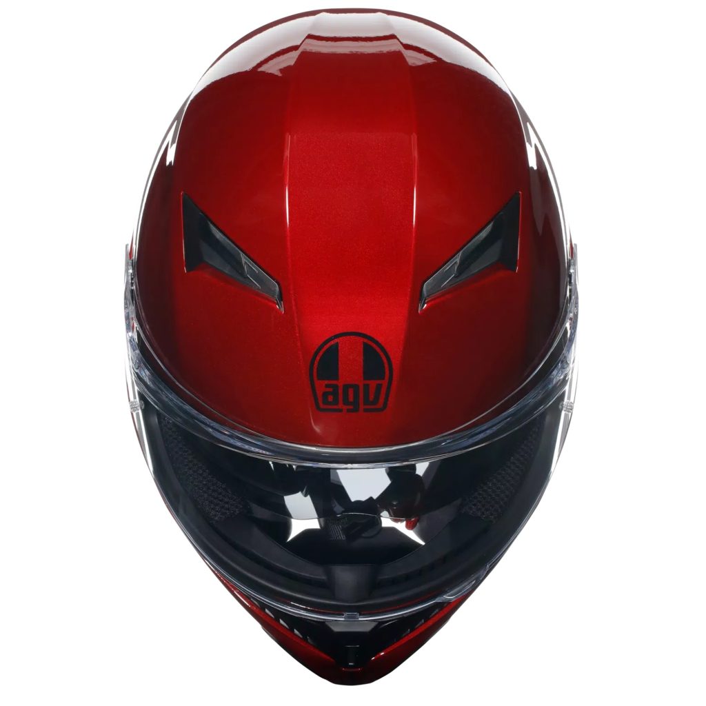 AGV K3 Plain Motorcycle Helmet - Red