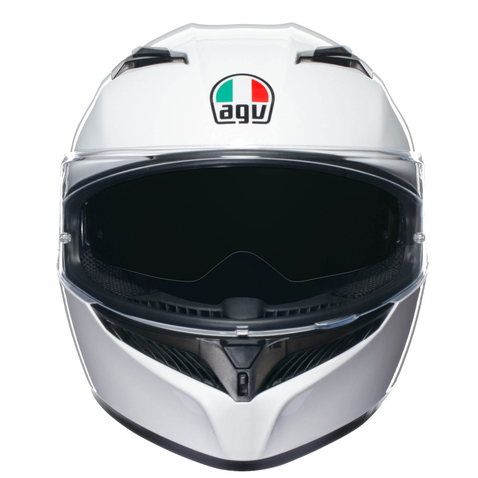 AGV K3 Plain Motorcycle Helmet - White