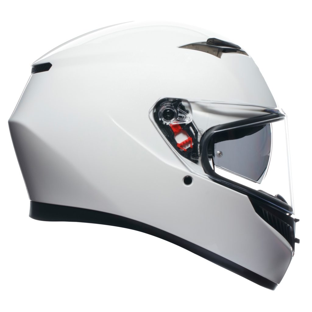 AGV K3 Plain Motorcycle Helmet - White