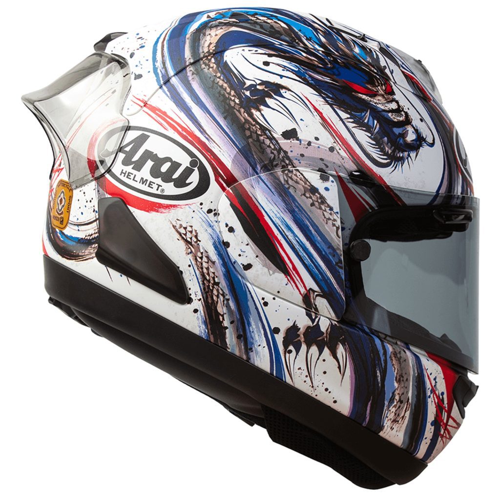 Arai RX-7V Evo Kiyonari Trico Replica Motorcycle Helmet