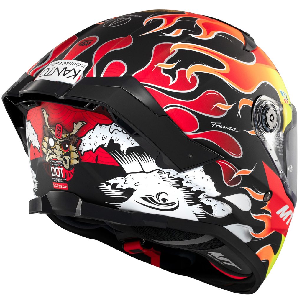 MT Thunder 4 Yamanaka Motorcycle Helmet - Red