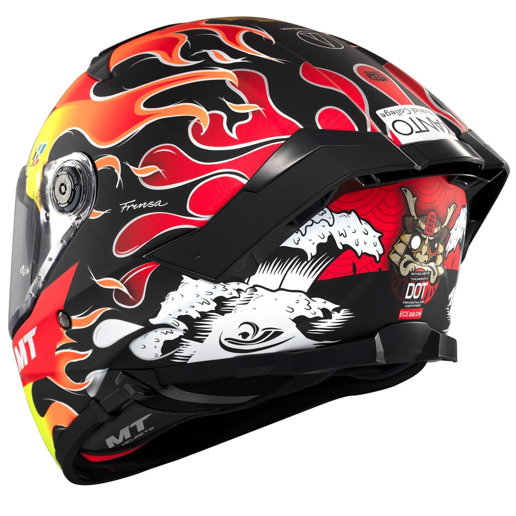 MT Thunder 4 Yamanaka Motorcycle Helmet - Red