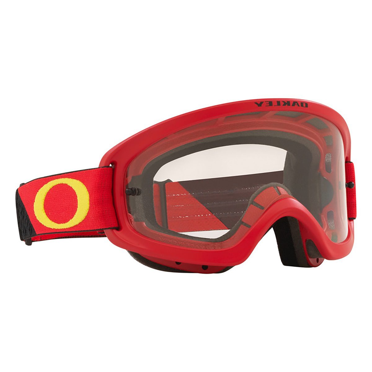 Oakley O-Frame 2.0 Pro XS MX Goggles - Red Yellow/Clear Lens